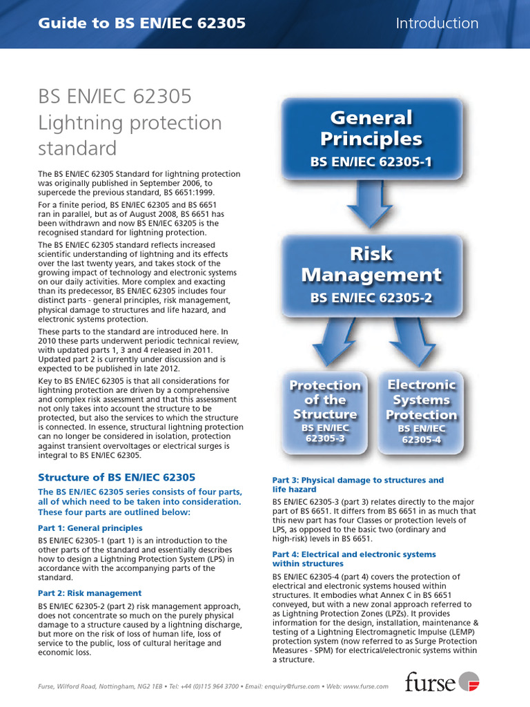 BS en IEC 62305 Standard Series | PDF
