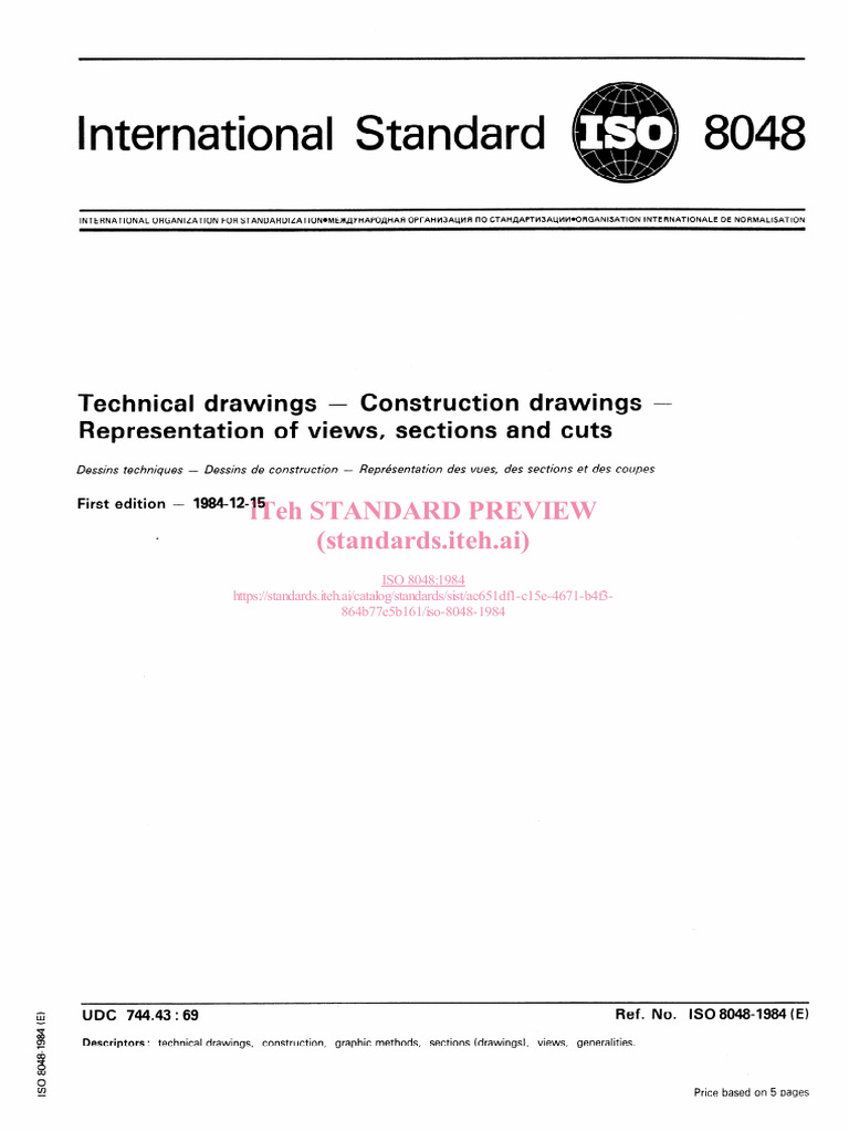 Iso 8048 1984 | PDF | International Organization For Standardization