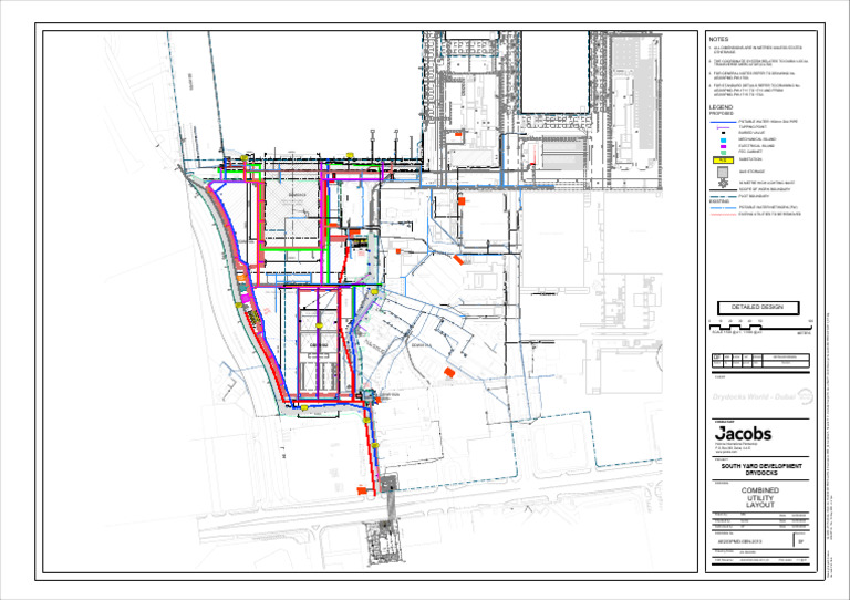 Combined Utility Layout | PDF | Mechanical Engineering | Civil Engineering