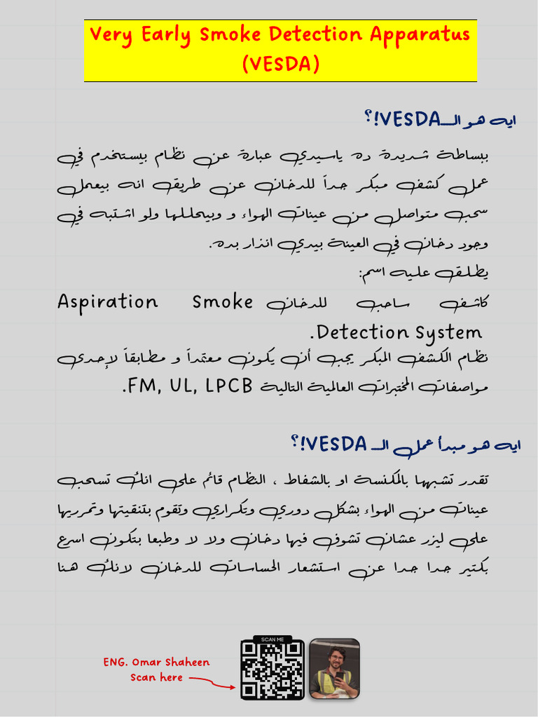 Very Early Smoke Detection Apparatus (VESDA) | PDF