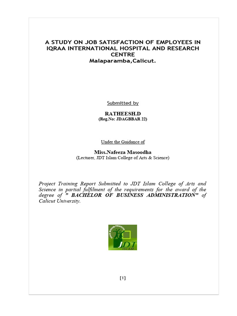 Bba Final Year Project | PDF Bba Final Year Project | PDF