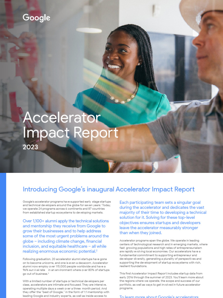 Final Accelerator Impact Report 2023 | PDF