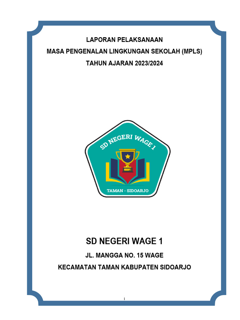 Laporan MPLS Terbaru 2023-2024 | PDF