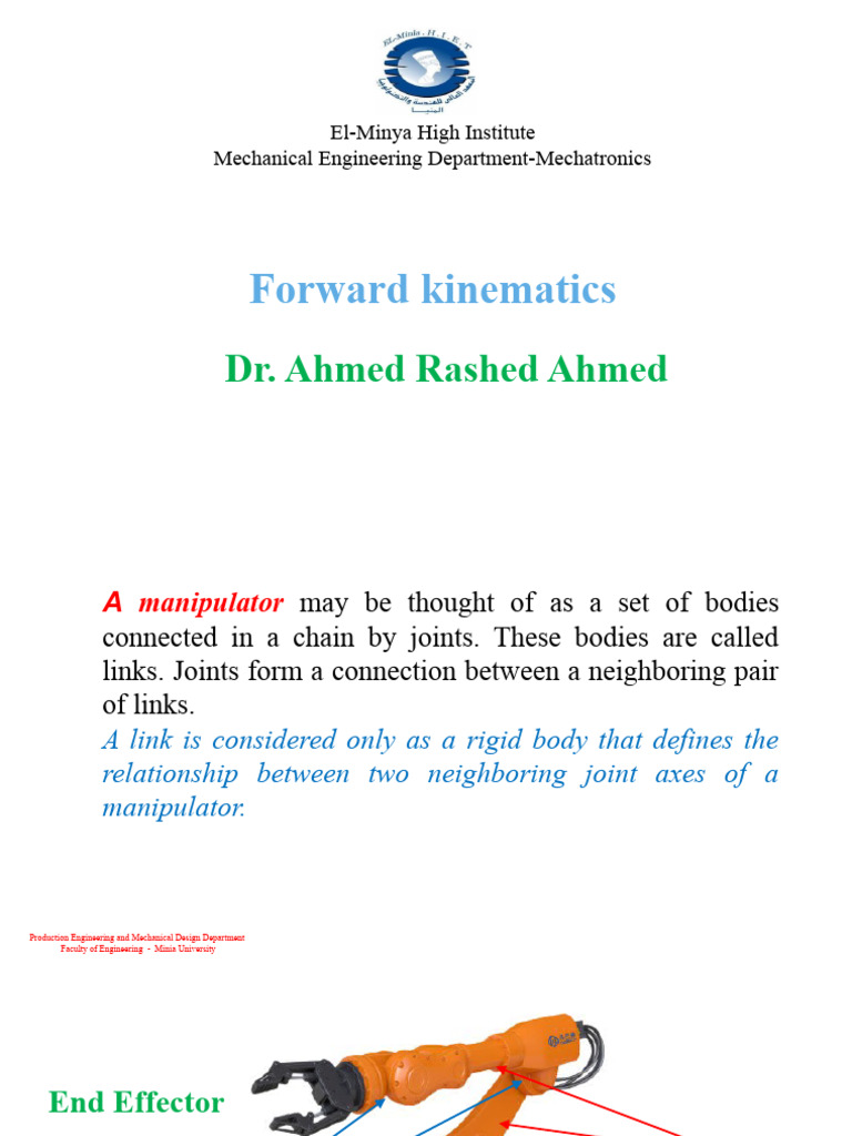 Forward Kinematics | PDF | Kinematics | Motion (Physics)