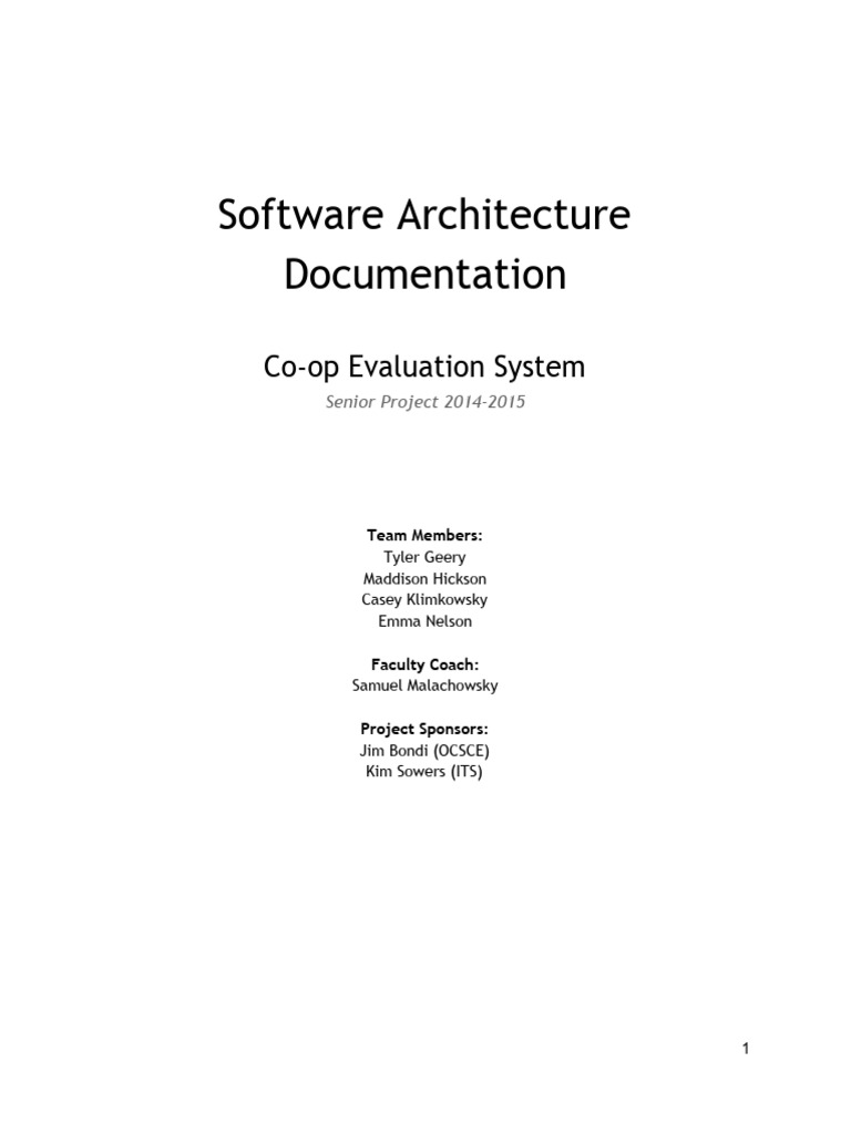 Software Architecture Documentation | PDF | Model–View–Controller ... Software Architecture Documentation | PDF | Model–View–Controller ...