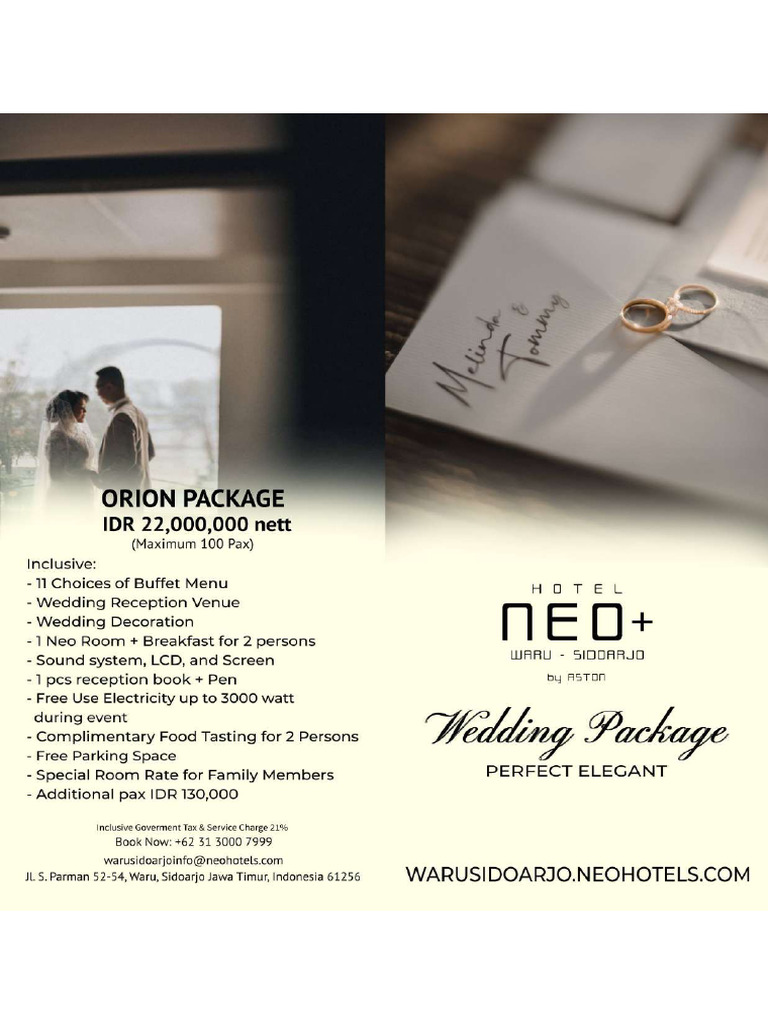 Wedding Package 2022 Update New | PDF