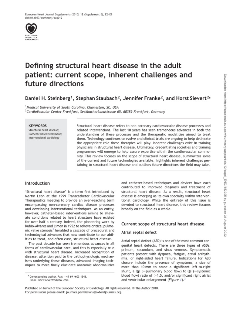 Structure Heart Disease | PDF