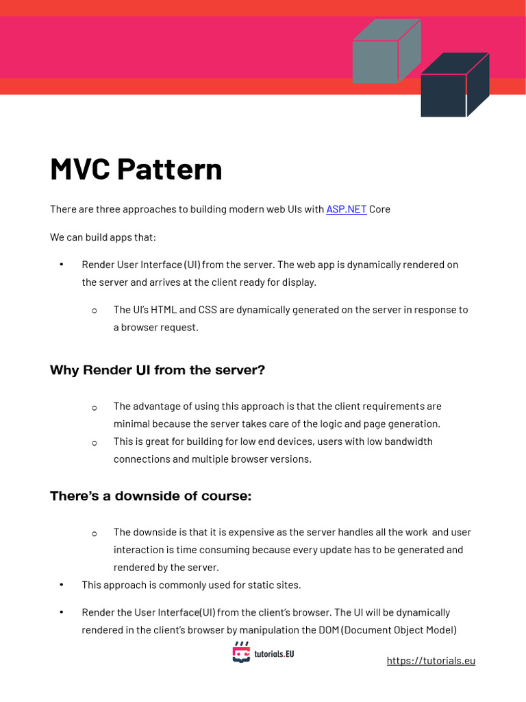 MVC Pattern | PDF