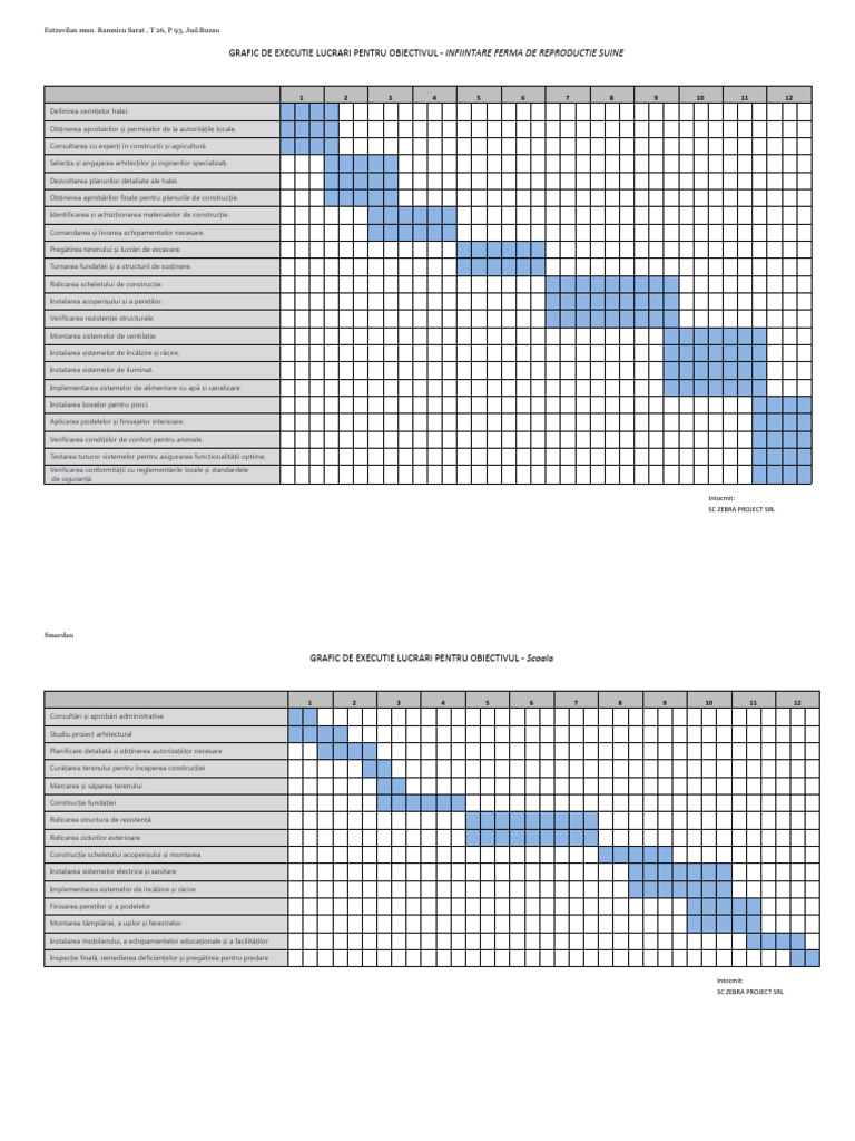 Grafic Executie Lucrari | PDF