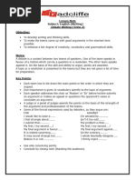 Debate Writing Class11 Notes | PDF