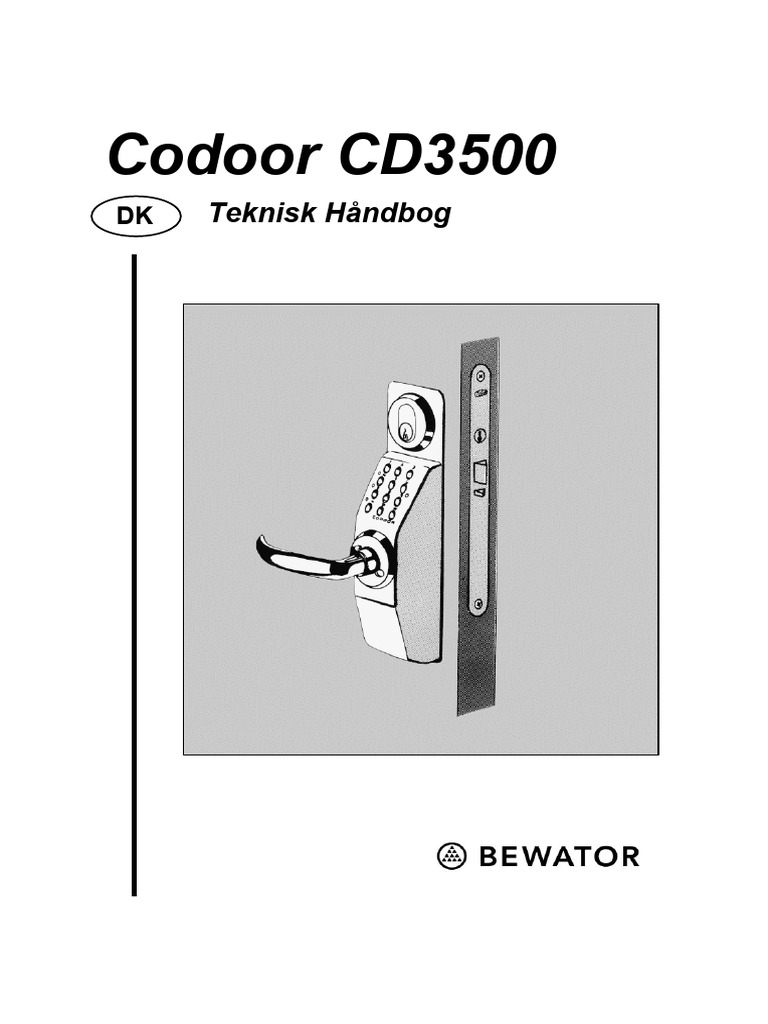 БРАВА CD3500 - Codoor - Teknisk - h - ndbog | PDF