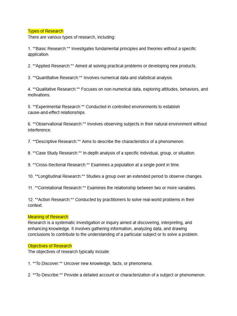 RM Chapter 1 | PDF | Methodology | Scientific Method