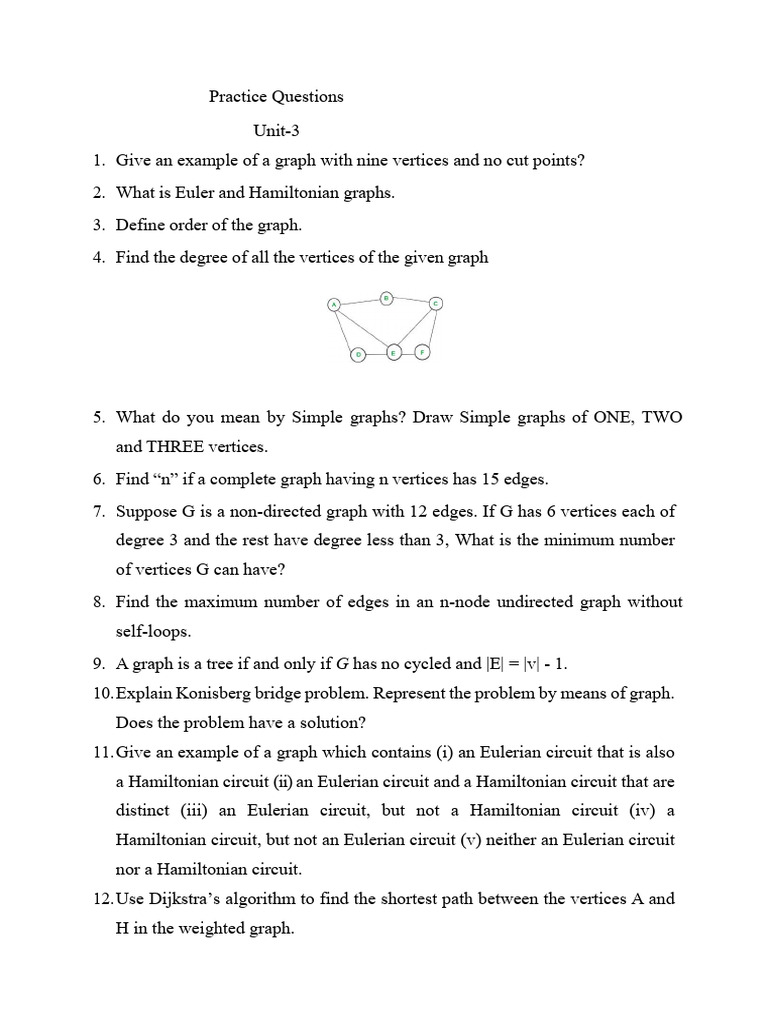Practice Questions | PDF