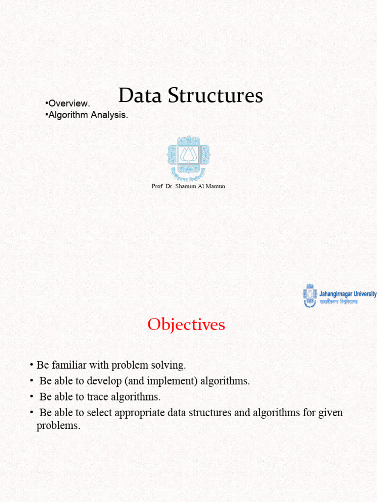 Lec 1 Data Structures And Algorithm Analysis Download Free Pdf Data
