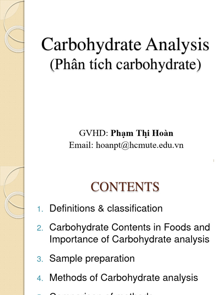 8 Carbohydrate Analysis | PDF
