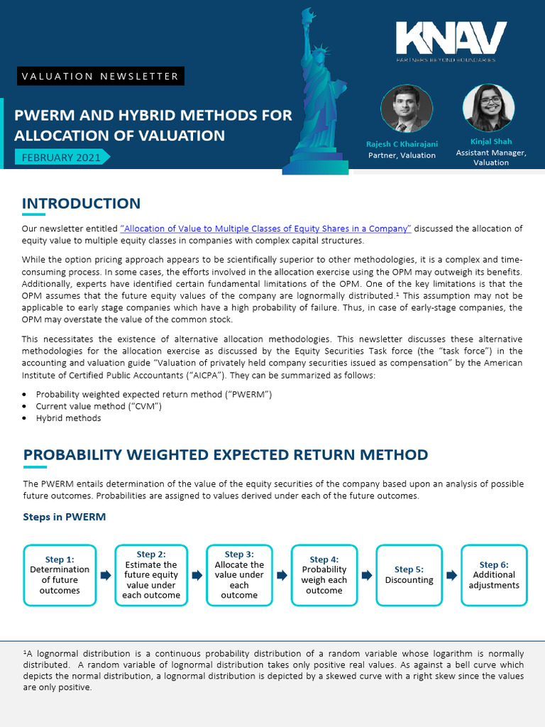 PWERM vs OPM: Equity Valuation Methods | PDF | Stocks | Valuation (Finance)