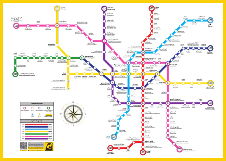 Tehran Metro Map and Lines Overview | PDF | Politics Of Iran | Shia ...