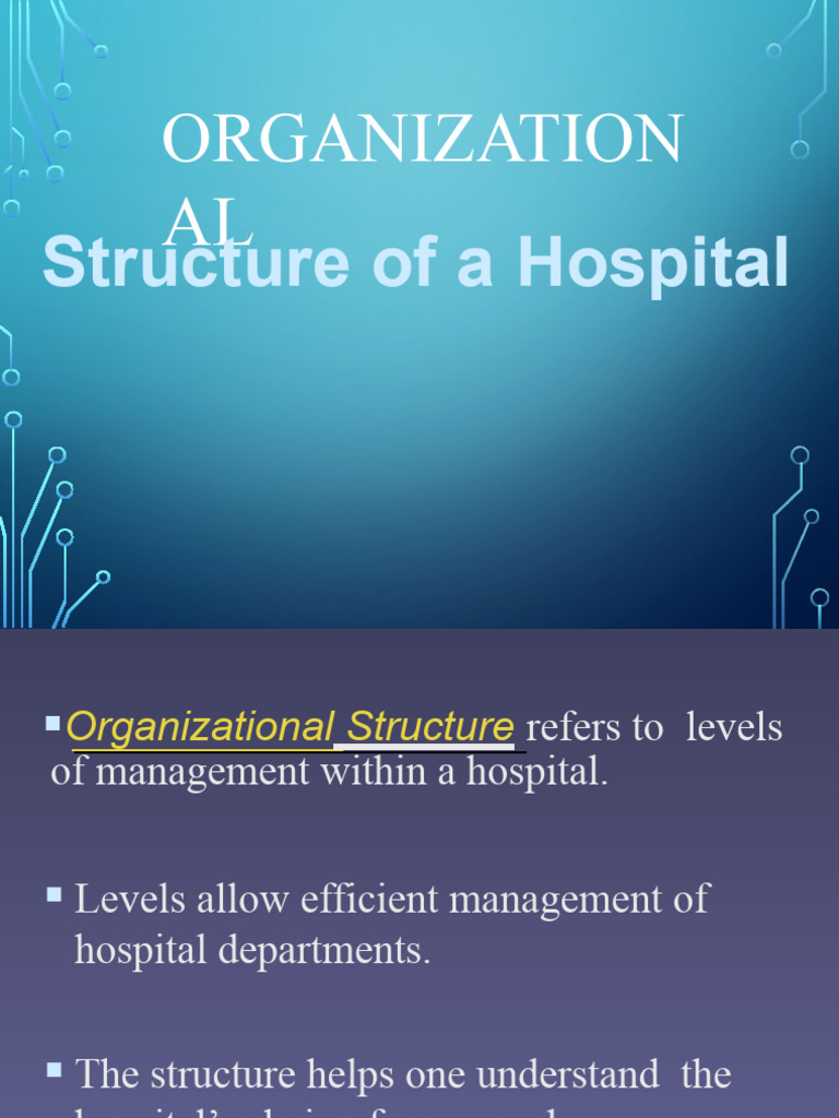 Structure of Hospital | PDF