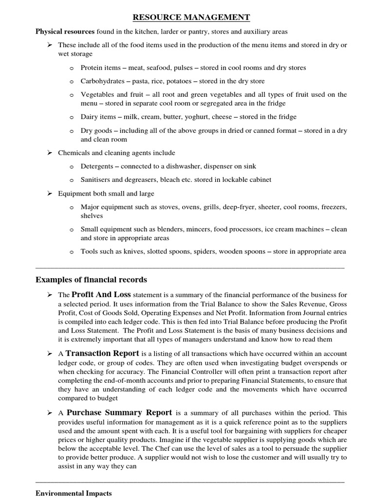 Physical Resource Management | PDF