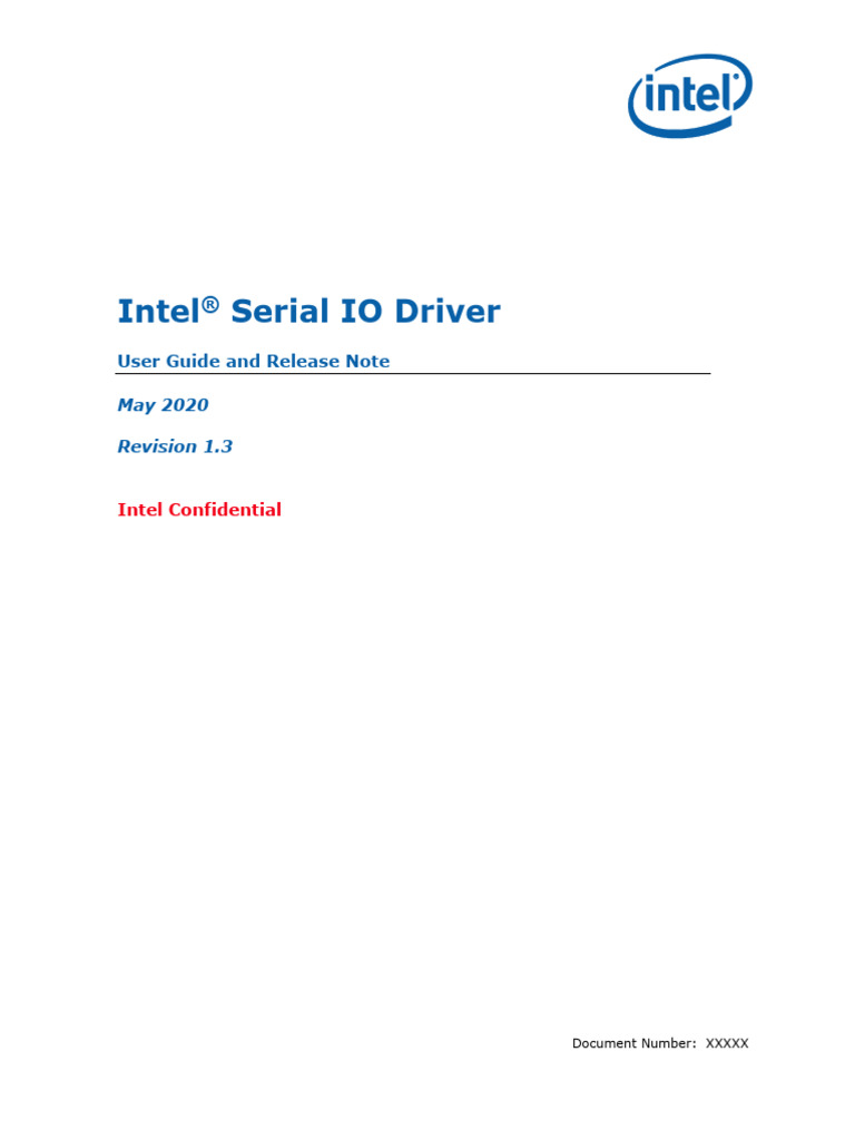 Intel (R) Serial Io - Bring Up Guide and Release Note Rev1.3 | PDF | Installation (Computer ...