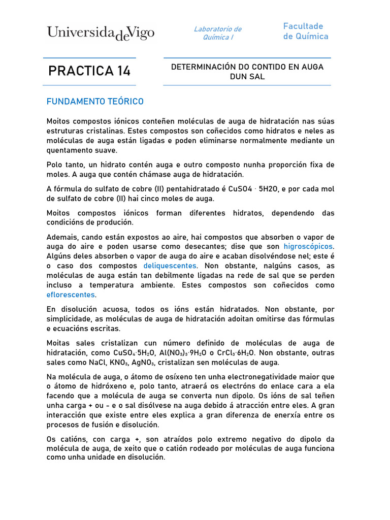 P14. Fundamento Teórico - Sal | PDF