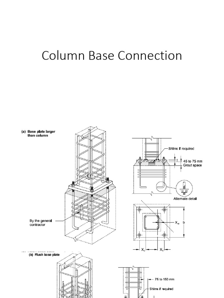 Column Base Connection | PDF