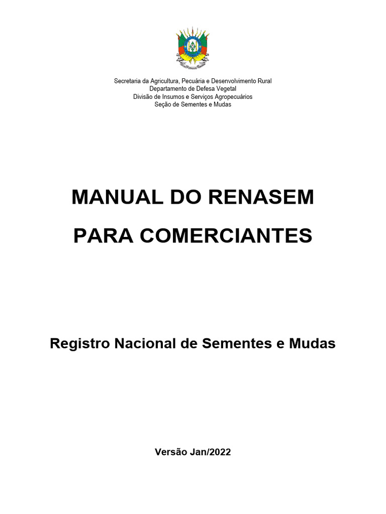 Manual Renasem Jan 2022 | PDF