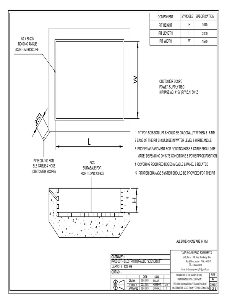 Ground Hight of Lift | PDF | Manufactured Goods | Civil Engineering