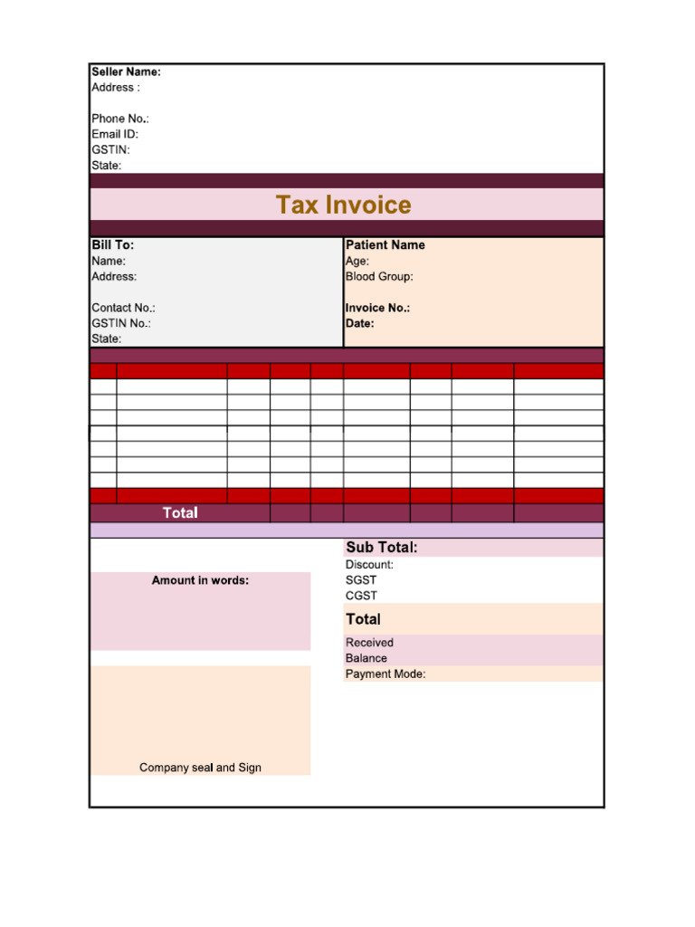 Doctor Bill Format 03 | PDF