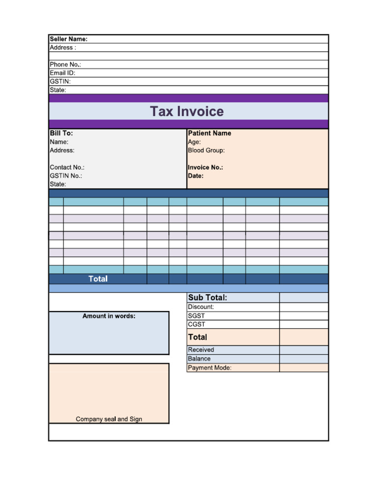 Doctor Bill Format 04 | PDF