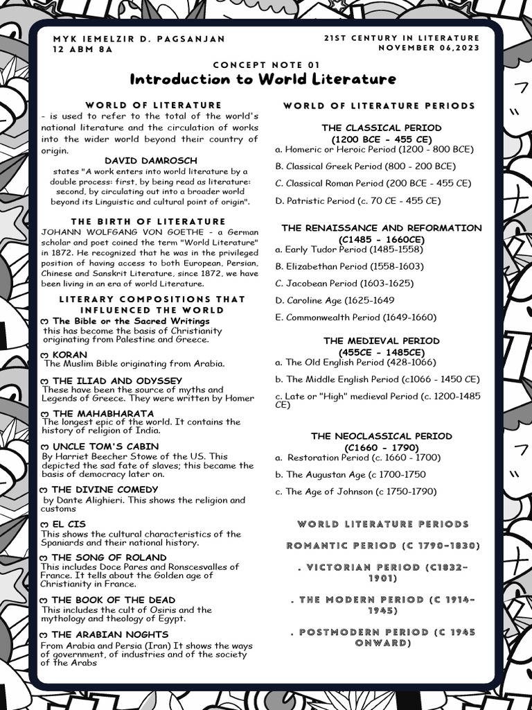 Introduction To World Literature | PDF | Virgil | Apollo