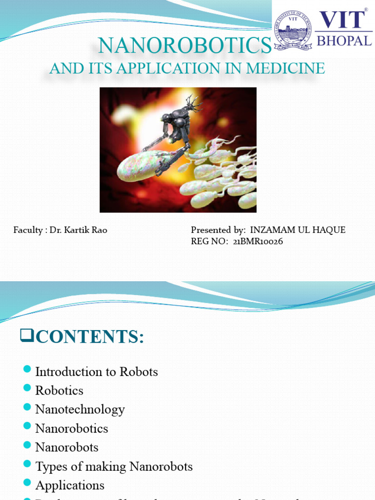 Nano Robots and Application in Medical | PDF | Robot | Robotics