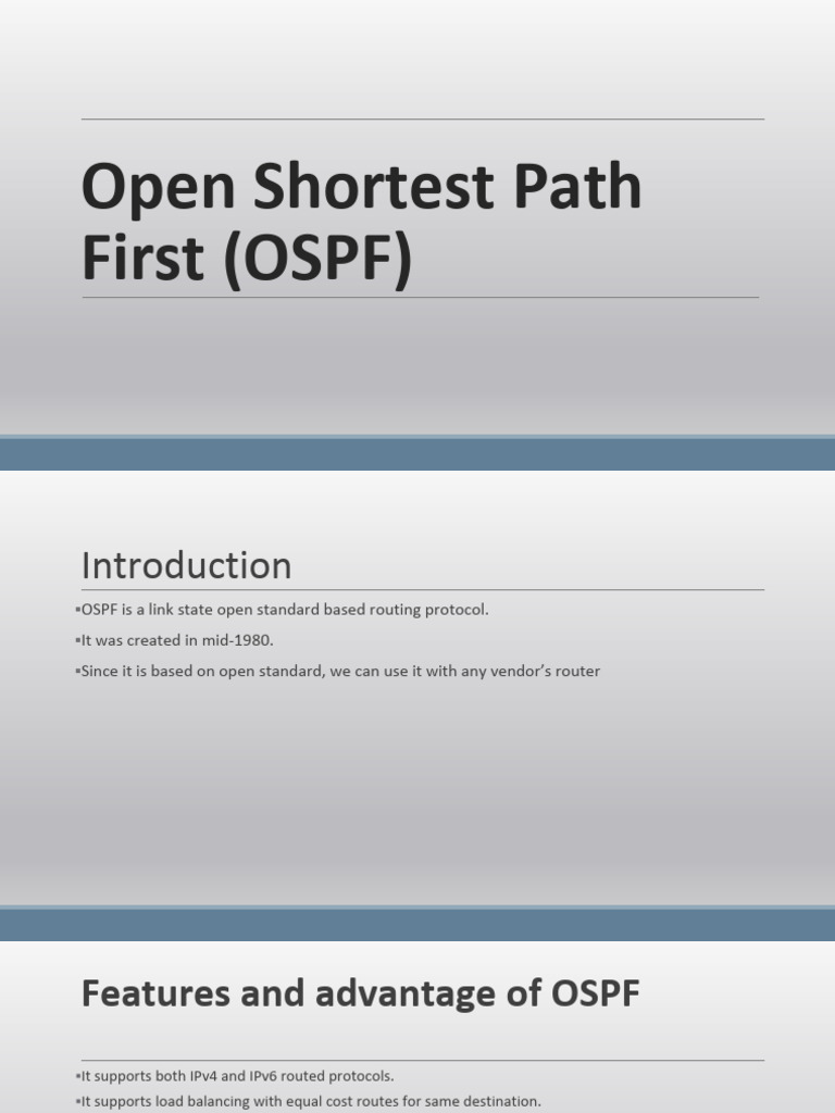 Open Shortest Path First - OSPF - Notes - For - Cs - 5 | PDF | Router ...
