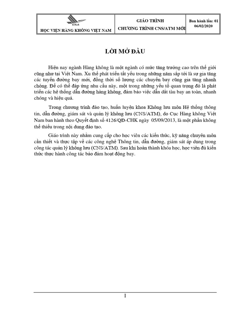 1.bai Giang CNS-ATM | PDF