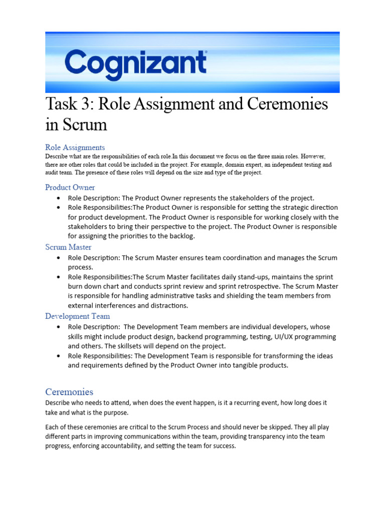 Task 2 | PDF | Scrum (Software Development) | Information Technology
