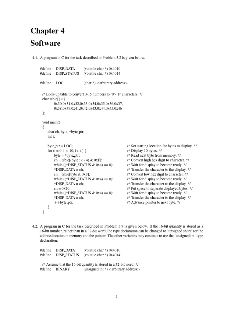 Comporg6 Sol4 | PDF | Pointer (Computer Programming) | Computer Science