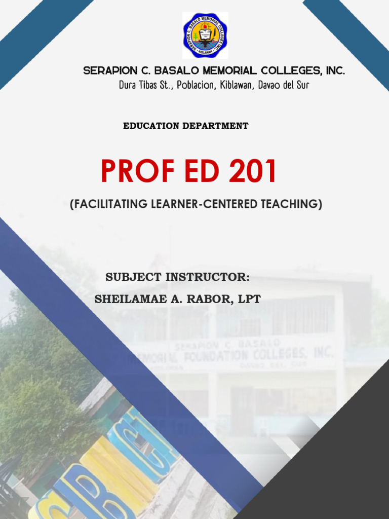 Prof Ed 201 First Module 1 | PDF | Learning | Motivational