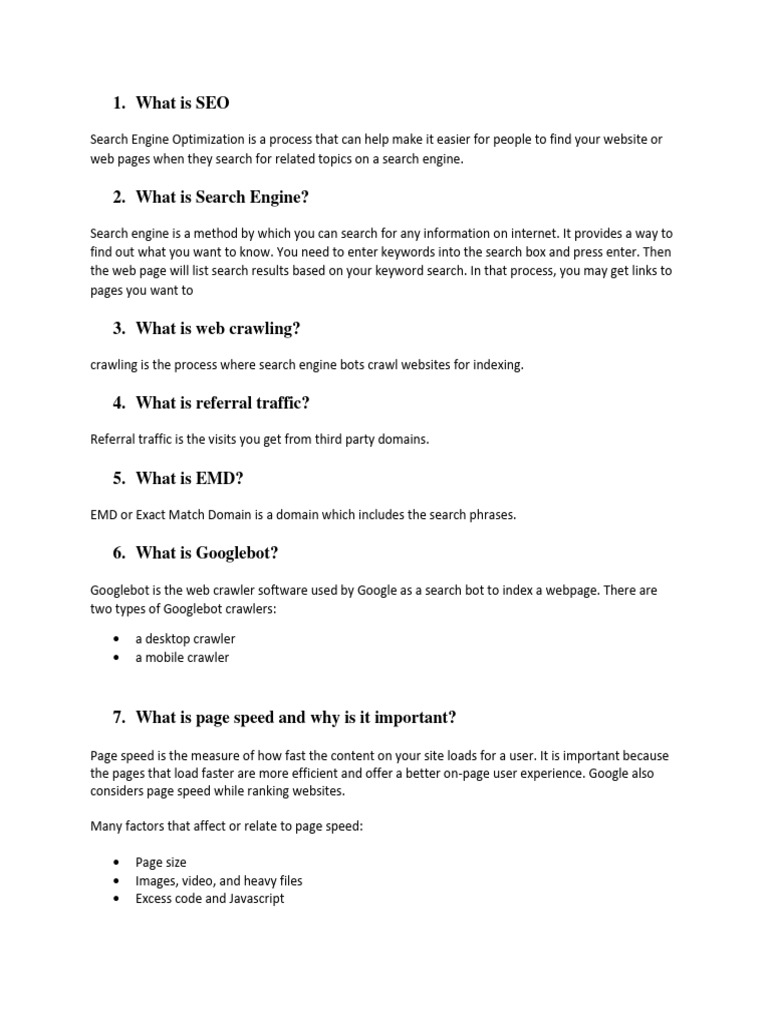 Seo Question and Answer | PDF