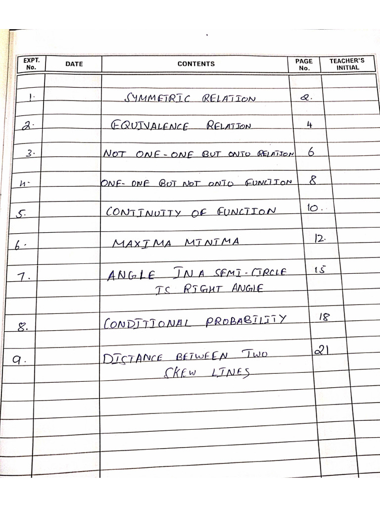 Maths Record-1 | PDF