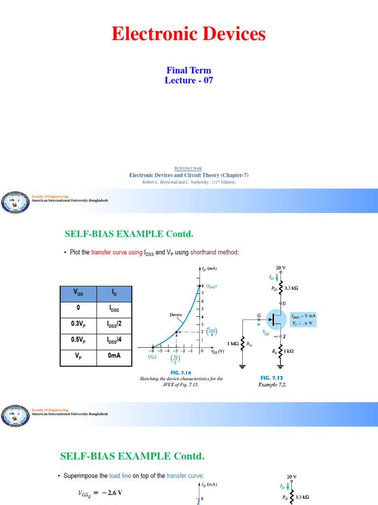 Ed Final Lecture 7 Pdf Analog Circuits Electronic Circuits