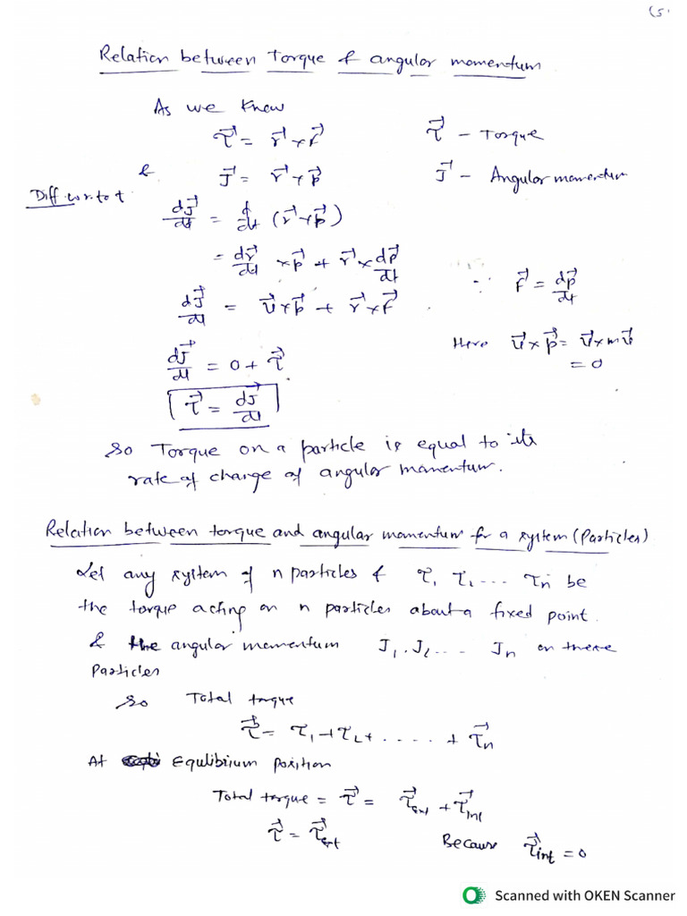 System of Particles and Rotational Motion (07) - 1 | PDF