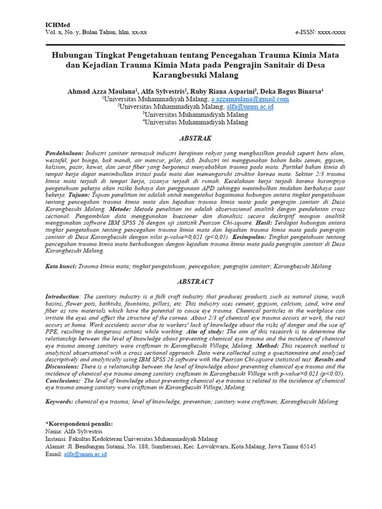 Template Manuskrip | PDF | Sains & Matematika