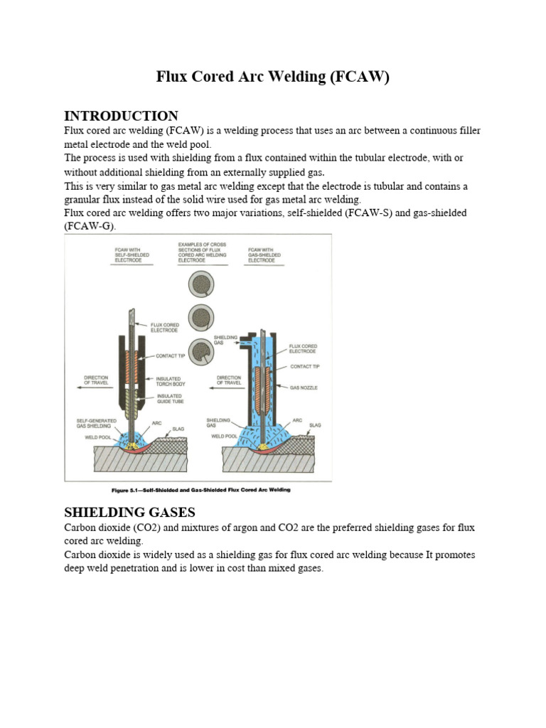 FCAW | PDF | Construction | Welding
