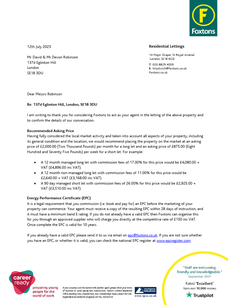 lettings_valuation_letter | PDF | Identity Document | Money Laundering