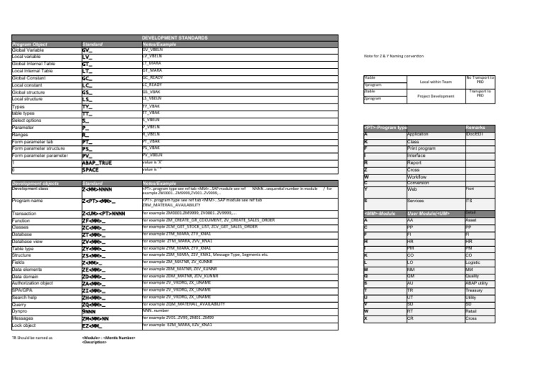 Program Naming Standards | PDF