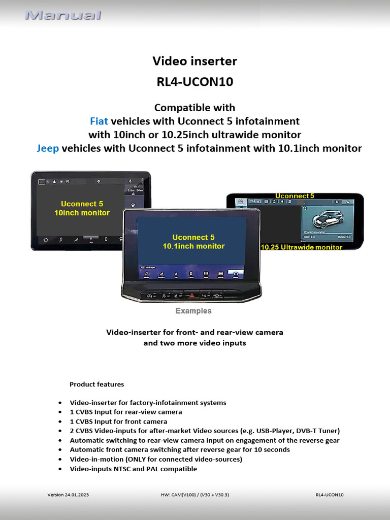 Rl4-Ucon10 Brukermanual | PDF | Electrical Connector | Power Supply