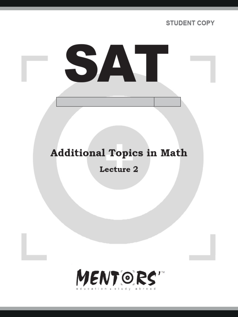 SAT Math 10 | PDF | Trigonometric Functions | Circle