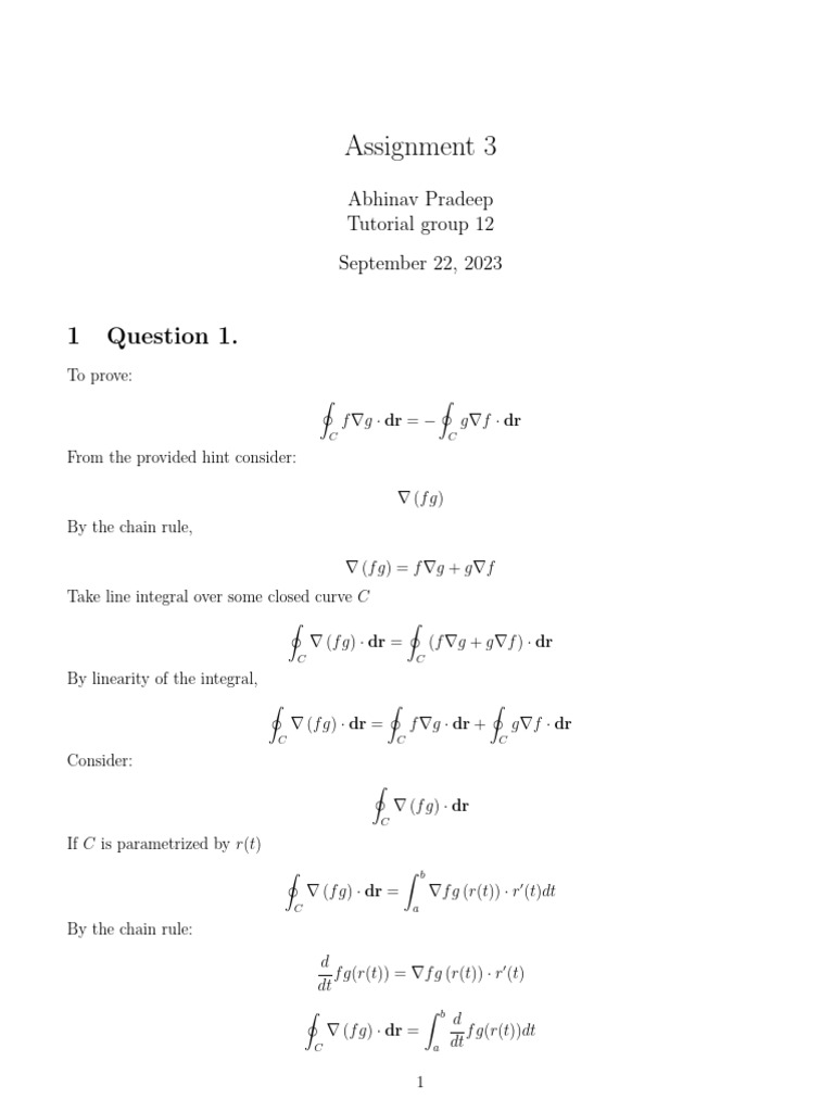 Assignment 3 Pdf Pressure Oscillation