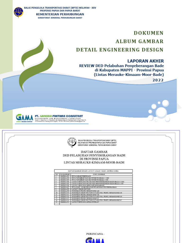 Binder A3 GAMBAR PERENCANAAN BADE | PDF