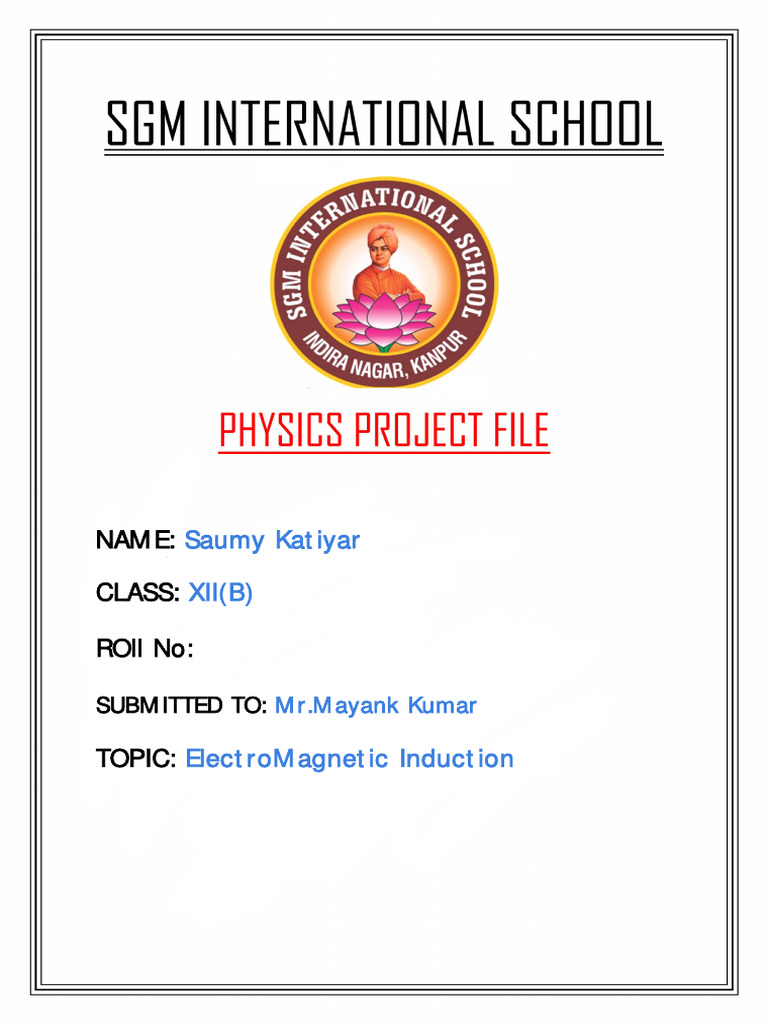 Name: Class: Roll No:: Saumy Katiyar Xii (B) | PDF